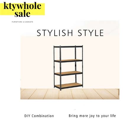Kty 4 Tier Boltless Diy Racking Storage Racking Multi Purpose Racking Rak Dapur Storage Rak Rak