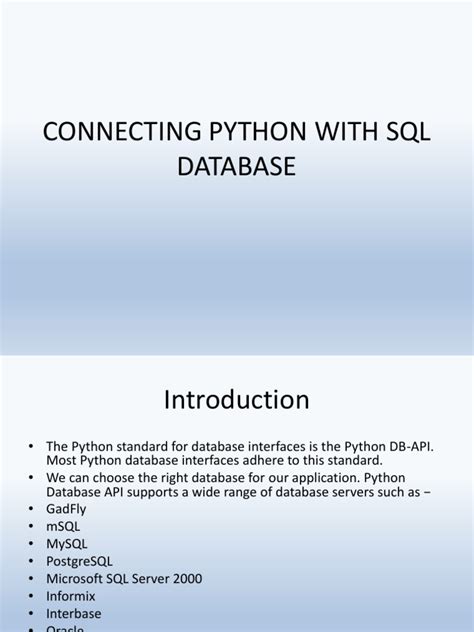 Python To Mysql Connection Pdf My Sql Database Transaction
