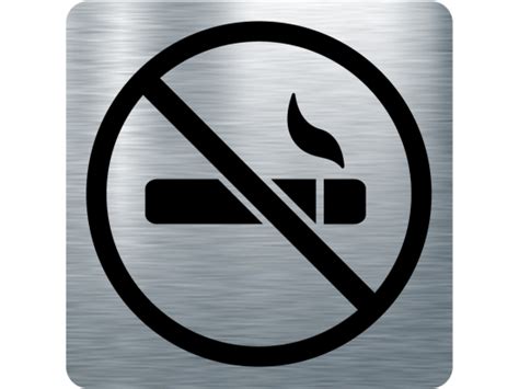 Забранителна табела цигара инокс Magart Design