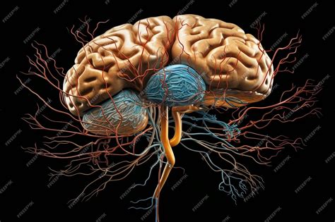 Premium Ai Image Brain Mapping Detailed Neural Connections In Rendered Brain Generative By Ai