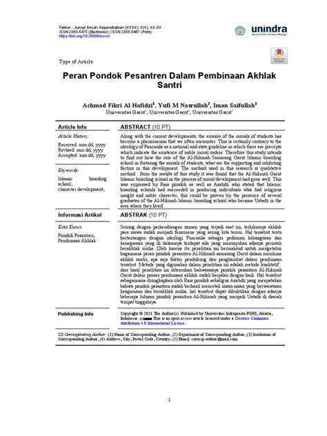 Jurnal Achmad Fikri Skripsi Pdf Abrahamic Religions Semitic Words And Phrases