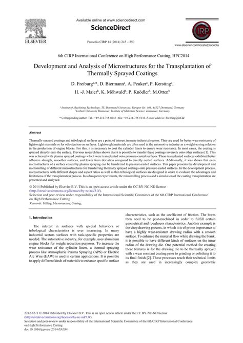 Pdf Development And Analysis Of Microstructures For The