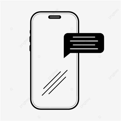 스마트폰 아이콘의 채팅 메시지 알림 벡터 채팅 거품 스마트 폰 Png 일러스트 및 벡터 에 대한 무료 다운로드 Pngtree