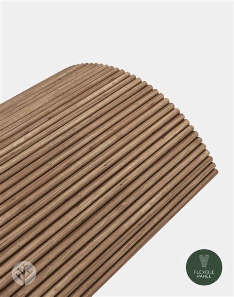 Flutto™ Walnut Mini Ridge Flexible Tambour Wood Panels Refined Wood