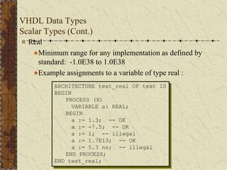 VHDL-Data-Types.ppt | Programming Languages | Computing