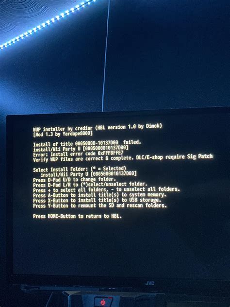 Wii U What Do These Errors Mean And How To Fix Homebrew