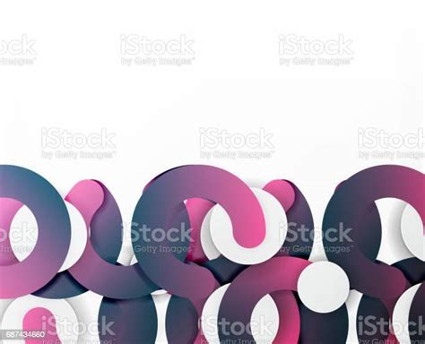 동그라미 기하학적 추상 배경 다채로운 사업 또는 웹에 대 한 기술 설계 0명에 대한 스톡 벡터 아트 및 기타 이미지 0명 3차원 형태 그림자 Istock