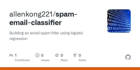 Github Allenkong221spam Email Classifier Building An Email Spam
