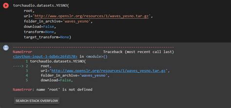 nameerror name yesno data is not defined · issue 38199 · pytorch