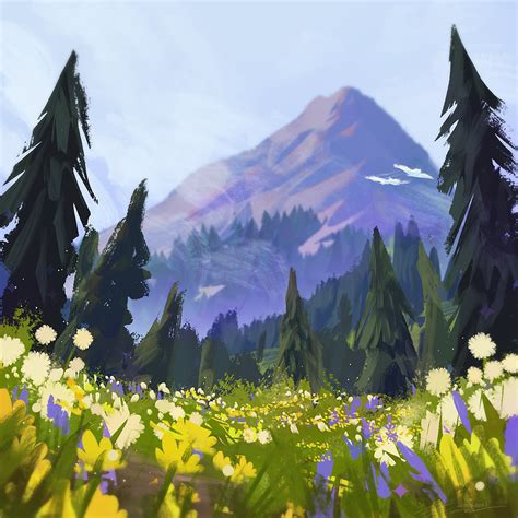 Zandra Original Atmospheric Perspective Blue Sky Blurry Day Depth