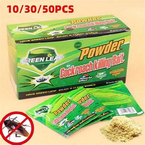 103050pcs Effective Powder Green Leaf Cockroach Medicine Cockroach