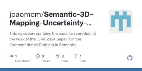 Github Joaomcm Semantic D Mapping Uncertainty Calibration This Repository Contains The Code