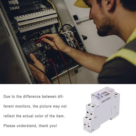 Sinotimer Tm Programozható Időzítő Kapcsoló Lcd Kijelző Mm Egyetlen Modul Din Sín V