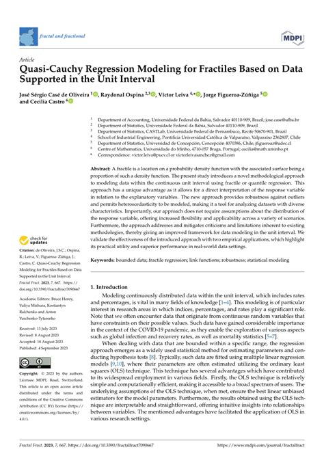 Pdf Quasi Cauchy Regression Modeling For Fractiles Based On Data