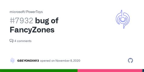 Bug Of Fancyzones · Issue 7932 · Microsoftpowertoys · Github