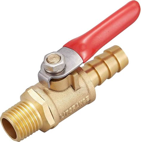 Litorange 2 Pcs Brass Water Mini Ball Valve Shut Off Switch