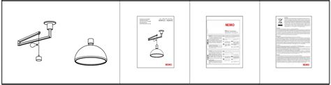 Nemo E26 Fluo Suspension Lamp Instruction Manual