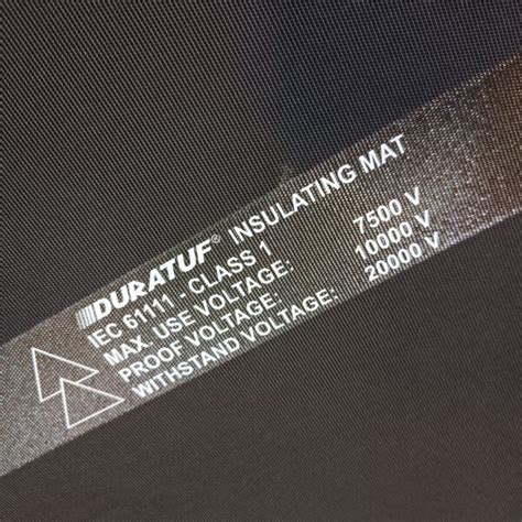 High Quality Di Electrical Rubber Insulating Mats IEC 61111 7 5KV 2 6MM CLASS 1 Dream Marine