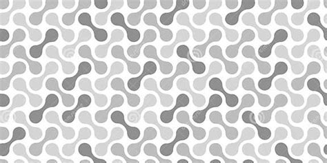 Seamless Pattern With Circle Connect Shape Metaball Dots Icon Integration Technology Symbols