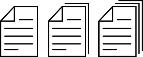 Document File Icon Outline Sign Sketch Paper Clipart 45879320 Vector