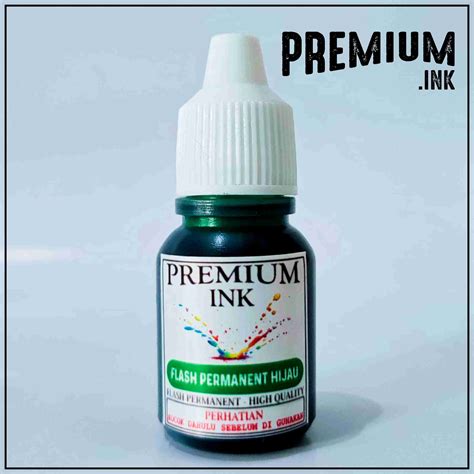 Tinta Flash Permanen Tinta Stempel Flash Permanen 10 Ml Flash Permanen Plastik Mika Kaca