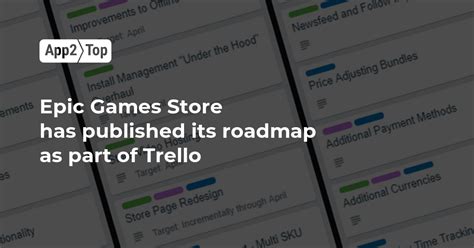 As Part Of Trello The Epic Games Store Development Plan Became Available App2top