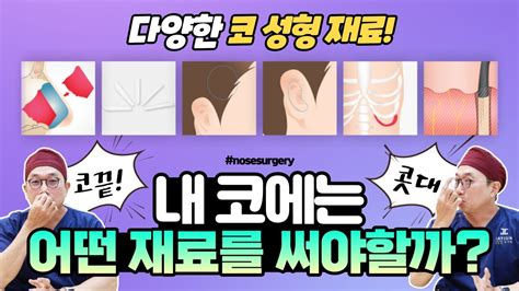 코성형 내 코엔 뭐가 들어갈까👃 코 성형 재료 총집합 Youtube