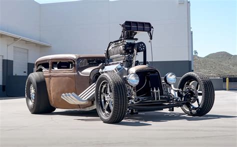 Rat Rod Cars Matte Black Ford Rat Rod
