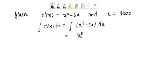 solved a company determined that the marginal cost cx of producing