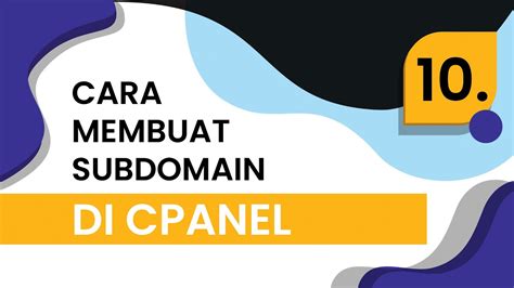 🔴 Cara Membuat Subdomain Di Cpanel Youtube