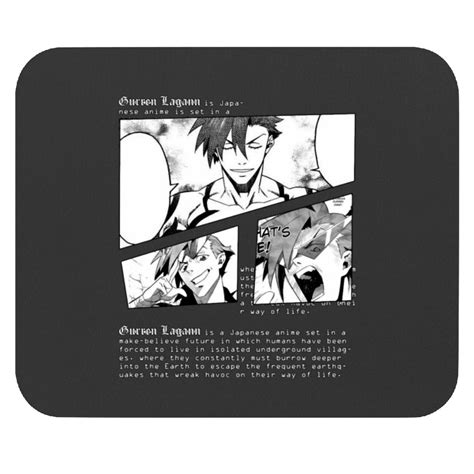 Kamina Gurren Lagann Mouse Pads Sold By Korrarust Sku 142770425