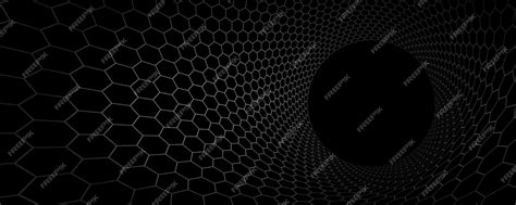 Premium Vector Technology Vector Abstract Background With Hexagons Mesh 3d Abstraction Of