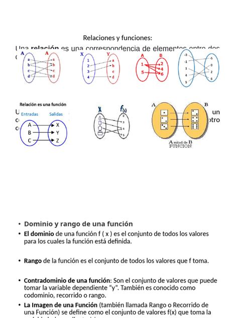 Relaciones Y Funciones Matemáticas Pdf Función Matemáticas