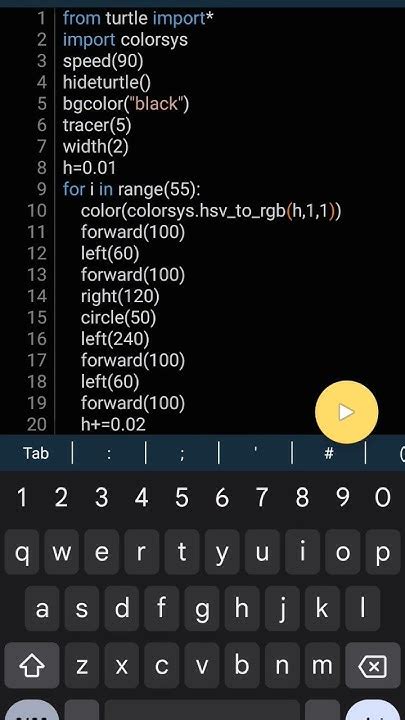 Making A Cool Design Using Python Coding Pythonprograms Viralshorts Youtube
