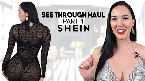 Shein Clothing Try On Haul 2023 See Through Dresses Part1 Affordable
