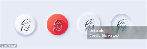 저자극성 테스트 라인 아이콘입니다 깃털 기호입니다 합성 성분 없음 선 아이콘 벡터 0명에 대한 스톡 벡터 아트 및 기타 이미지 0명 3차원 형태 고급 Istock