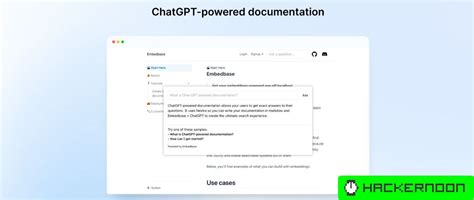 Building A Chatgpt Powered Markdown Documentation Hackernoon