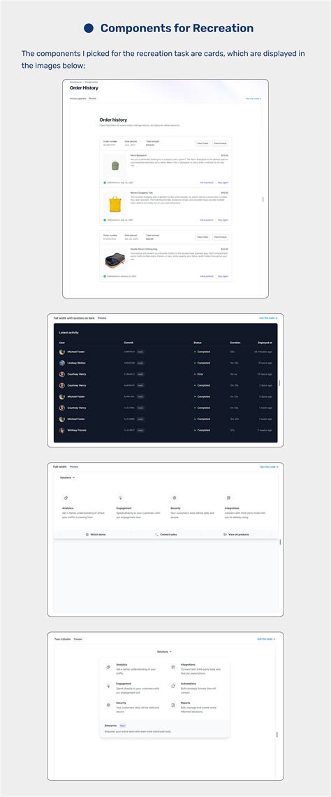 Tailwind Ui Components Pixel For Pixel Design Behance