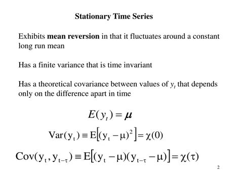 Ppt Stationarity Non Stationarity Unit Roots And Spurious