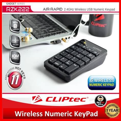 CLIPTEC RZK Wireless USB Numeric Keypad Number Keyboard Shopee Malaysia