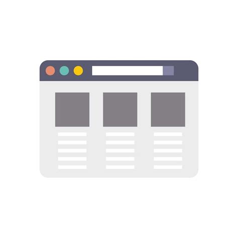Premium Vector Browser Tab Icon Flat Vector Window Computer Bar Interface Isolated