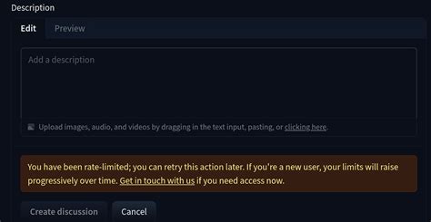 Rate Limited As A New User On Discussions Beginners Hugging Face