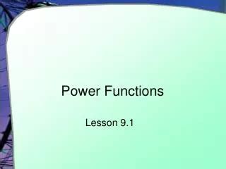 PPT Power Functions PowerPoint Presentation Free Download ID 1436713