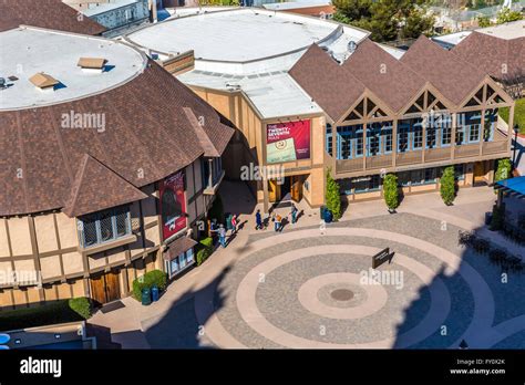 Old Globe Theater In Balboa Park From The Caliifornia Tower In San