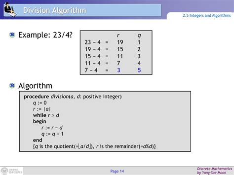 ppt 이산수학 discrete mathematics 2 5 정수와 알고리즘 integers and algorithms