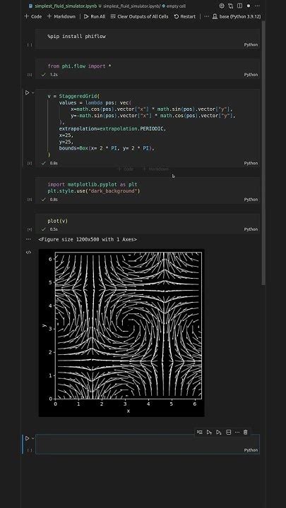 Fastest Fluid Simulation In Python Shorts Youtube