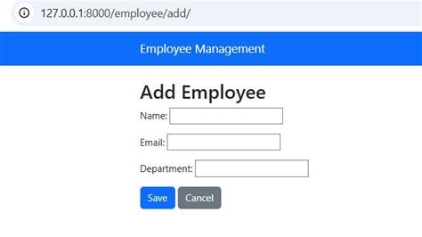 Django Crud With Bootstrap Template