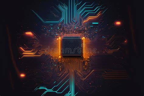 Cyberspace Technology Motherboard Chip Generative Ai Stock