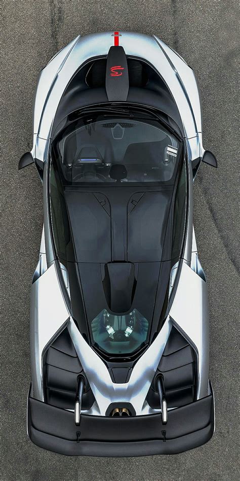 Top View Of White And Black Mclaren 720s Senna By Keely Vonmonski
