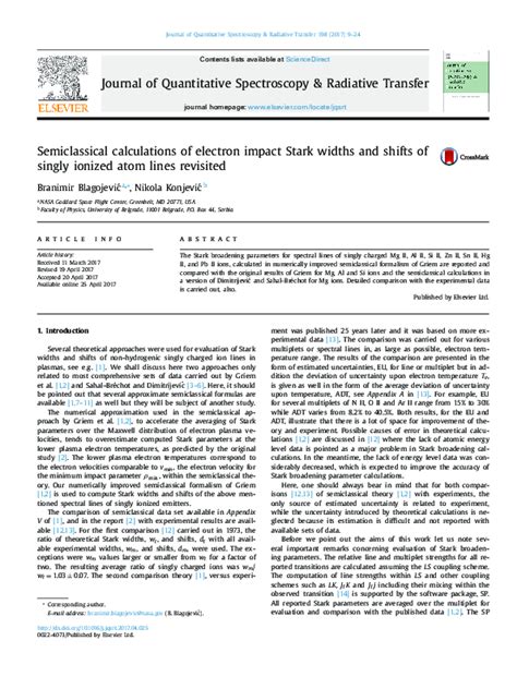 Pdf Journal Of Quantitative Spectroscopy And Radiative Transfer